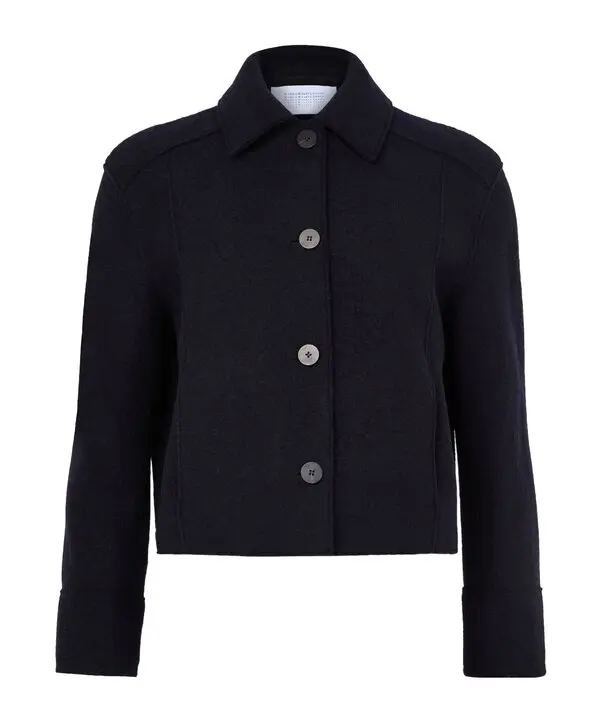 Harris Wharf London Boiled Wool Short Jacket
