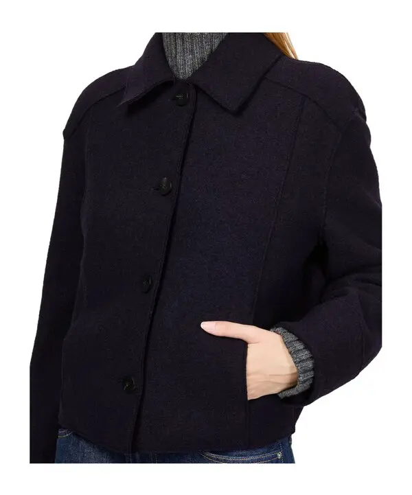 Harris Wharf London Boiled Wool Short Jacket