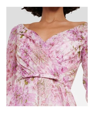 Giambattista Valli Printed Silk Georgette Minidress