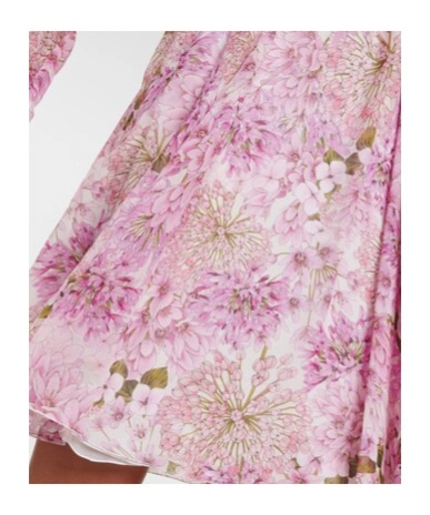 Giambattista Valli Printed Silk Georgette Minidress