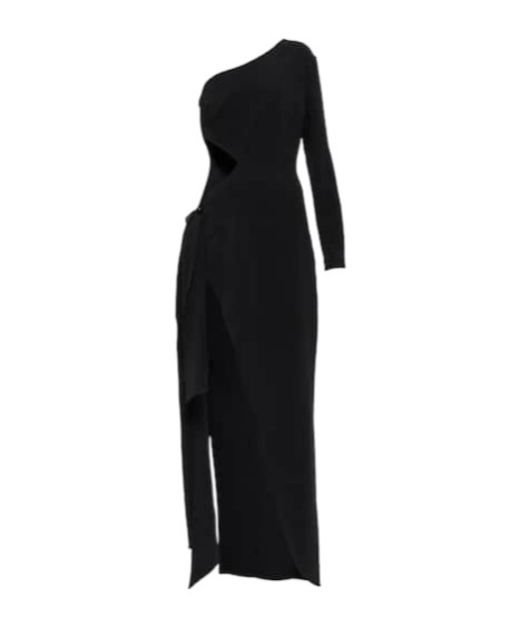 Elie Saab One-shoulder Cutout Cady Gown