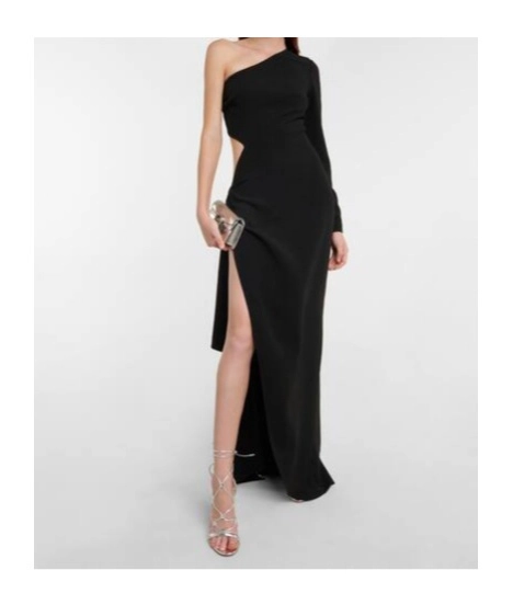 Elie Saab One-shoulder Cutout Cady Gown