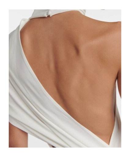 Magda Butrym Floral-appliqué Hooded Bodysuit