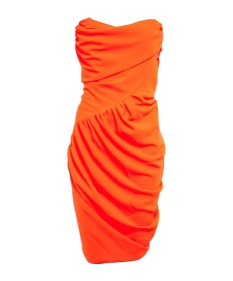 VIVIENNE WESTWOOD Draped Crepe Bustier Mini Dress