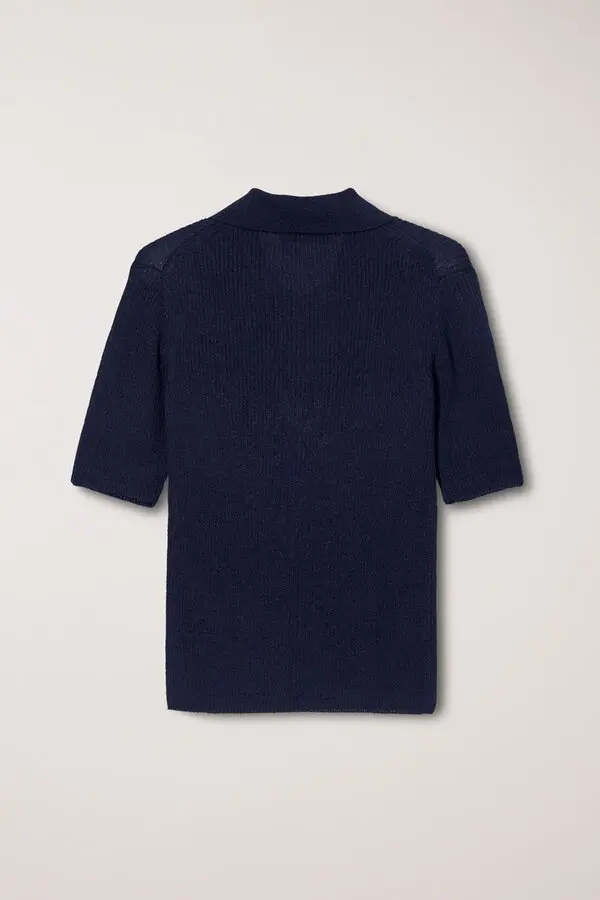 DUNST Short-sleeved Knit Polo Shirt