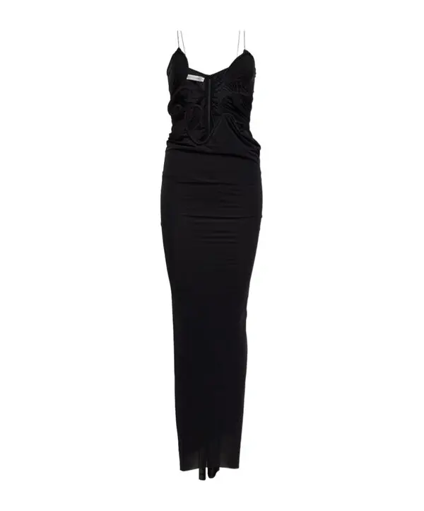 Christopher Esber Molded Venus Jersey Maxi Dress - Black