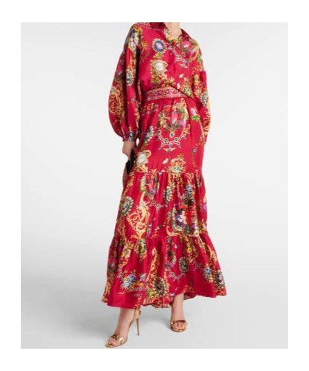 Camilla Printed Silk Shirt