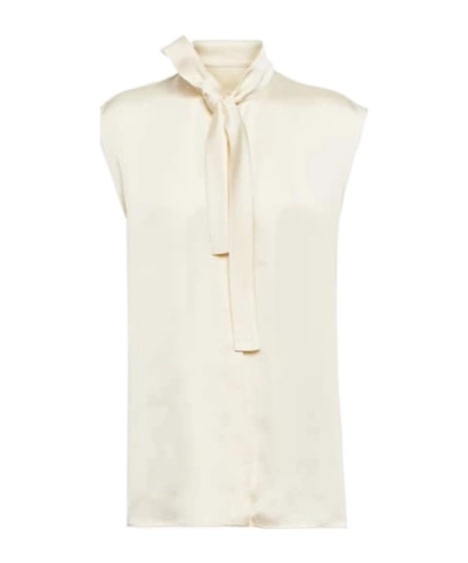 JIL SANDER Satin Sleeveless Blouse