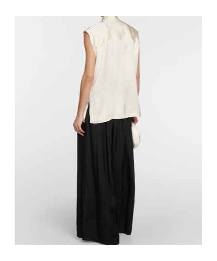 JIL SANDER Satin Sleeveless Blouse