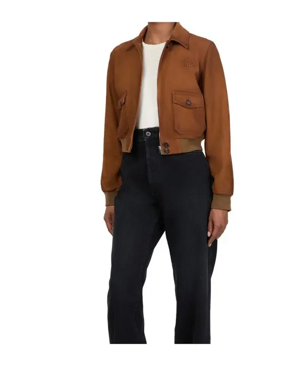 Miu Miu Lapel Long-sleeved Casual Jacket