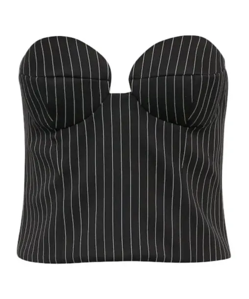 Magda Butrym Pinstripe Wool Bustier