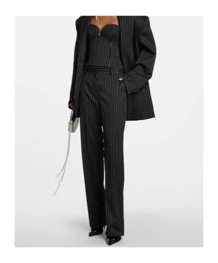 Magda Butrym Pinstripe Wool Bustier