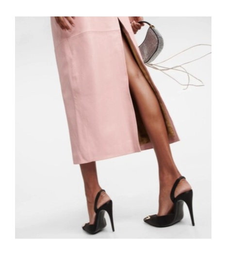 Magda Butrym Leather Bustier Midi Dress