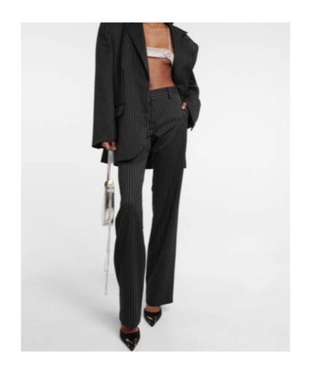 Magda Butrym Crystal Embellished Mesh Bandeau Top