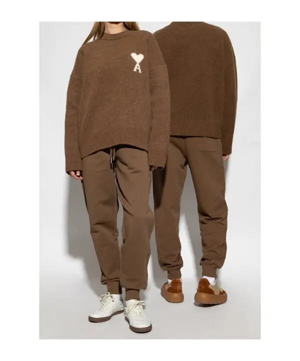 AMI Paris Drawstring Cuffed Track Pants