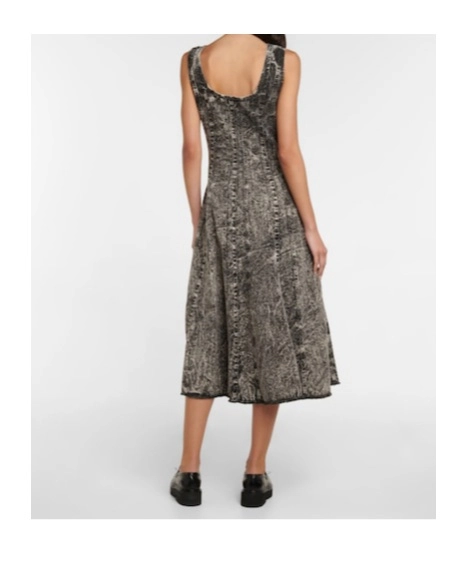 Marni Bleached Denim Midi Dress