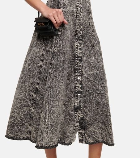 Marni Bleached Denim Midi Dress