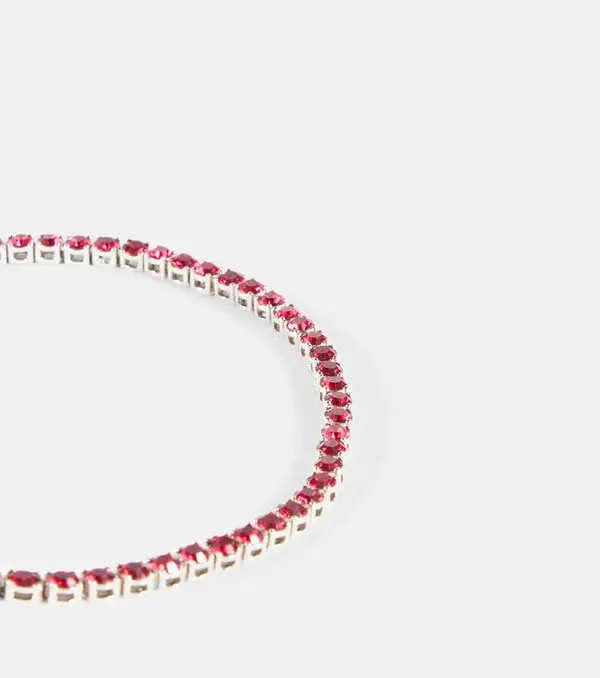 Amina Muaddi Crystal Embellished Necklace