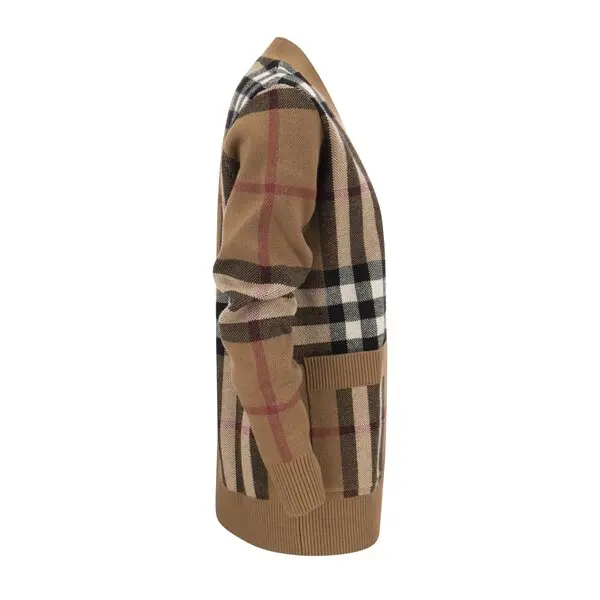 Burberry Checked Knitted Cardigan