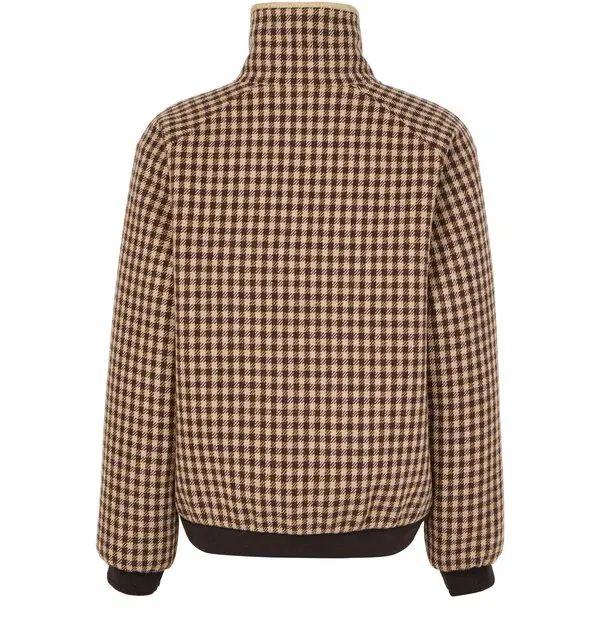 Miu Miu High Collar Long Sleeve Cotton Coat