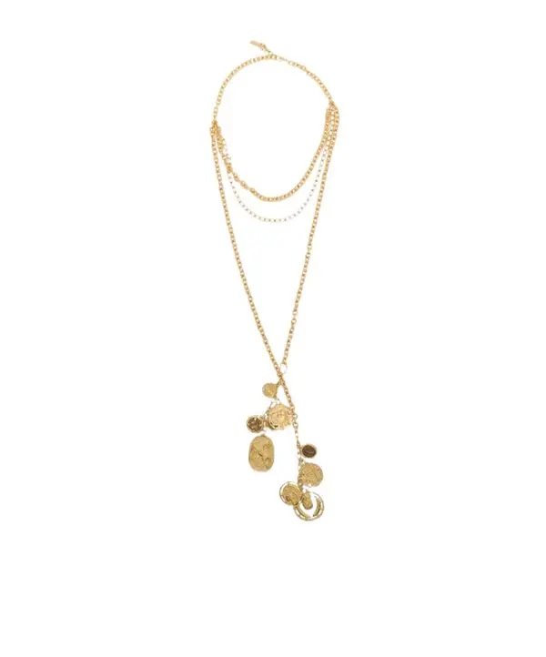 Chloé Multi-layered Chain Pendant Necklace