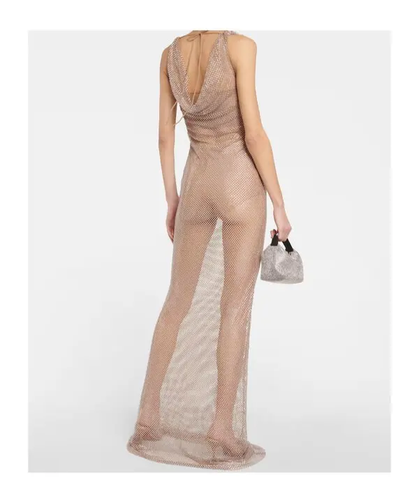 Giuseppe Di Morabito Embellished Mesh Gown