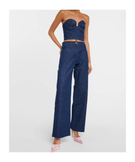 Magda Butrym Denim Bustier Top