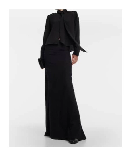 ANN DEMEULEMEESTER Virgin Wool Maxi Skirt