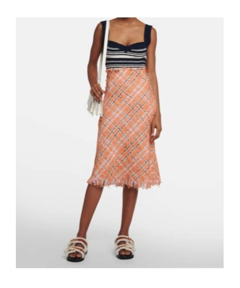 Marni Patterned Cotton-blend Midi Dress