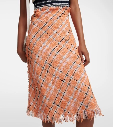 Marni Patterned Cotton-blend Midi Dress