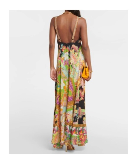 Camilla Printed Silk Maxi Dress