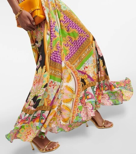 Camilla Printed Silk Maxi Dress