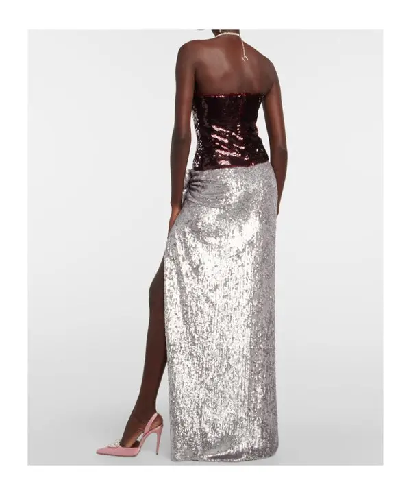Magda Butrym Sequined Bustier Top
