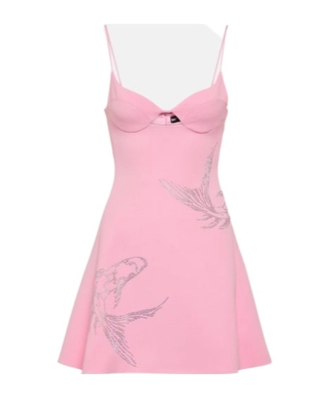David Koma Crystal-embellished Minidress