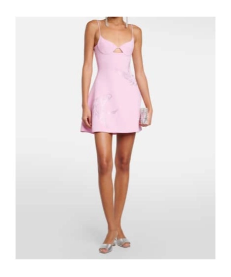 David Koma Crystal-embellished Minidress