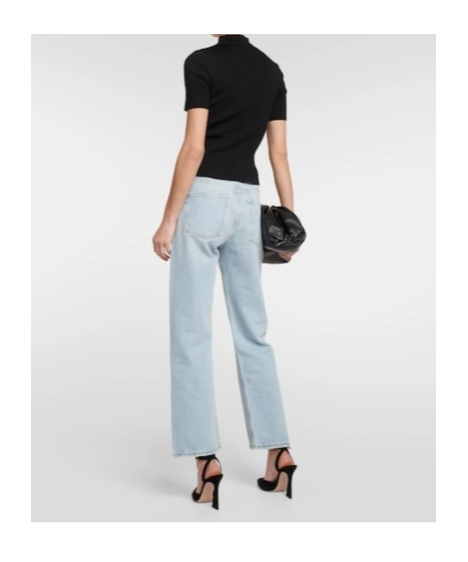 Oscar De La Renta Ribbed-knit Silk-blend Short-sleeve High-neck Top