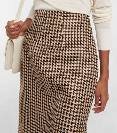 EMILIA WICKSTEAD Noah Houndstooth Pencil Skirt
