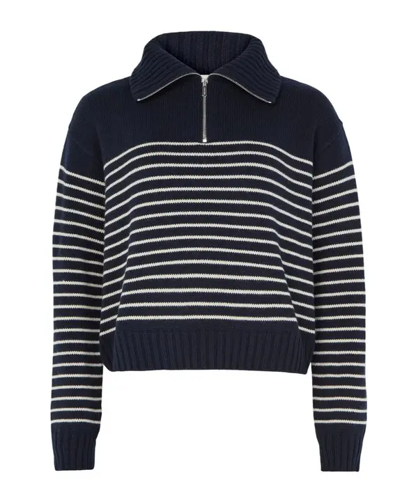 Miu Miu Lapel Long-sleeved Sweater - Black