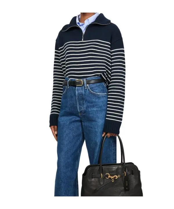 Miu Miu Lapel Long-sleeved Sweater