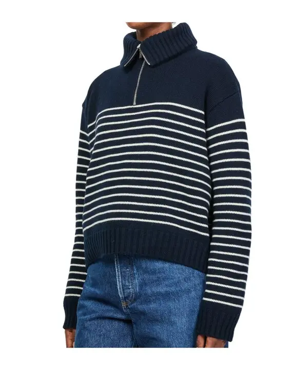 Miu Miu Lapel Long-sleeved Sweater
