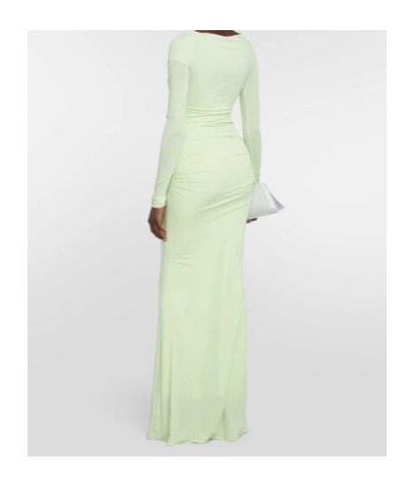 Blumarine Embellished Off-shoulder Gown