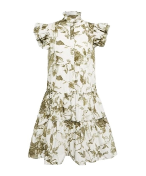Erdem Pomona Printed Cotton Minidress - Nude