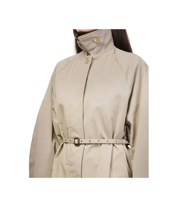 Acne Studios Long-sleeved Trench Coat With Detachable Collar - Nude