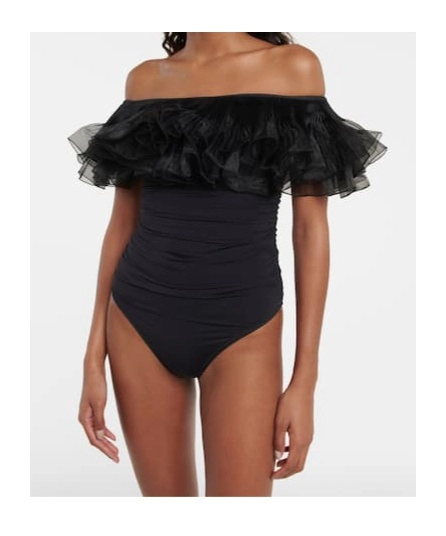 Giambattista Valli Ruffle-trimmed Swimsuit