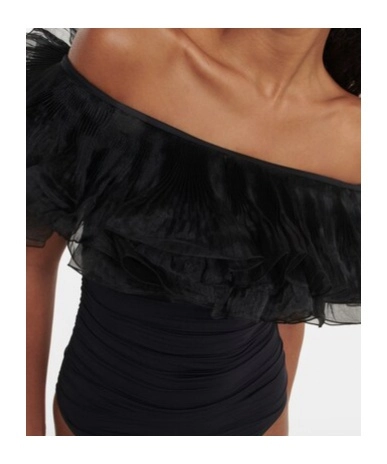 Giambattista Valli Ruffle-trimmed Swimsuit