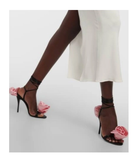 Magda Butrym Floral-appliqué High Heel Sandals