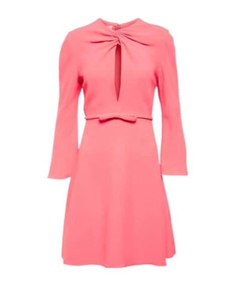 Giambattista Valli Bow-detail Crepe Minidress - Pink