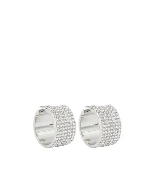Amina Muaddi Rih Small Earrings - White