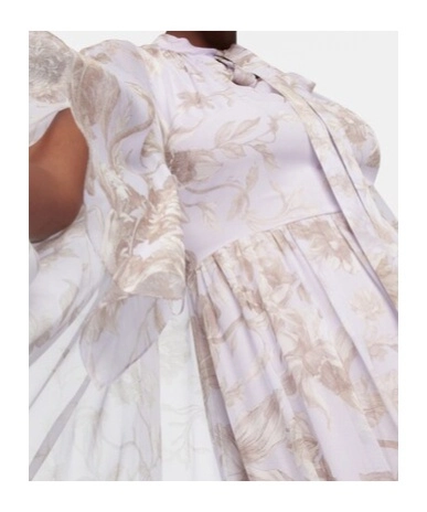 Erdem Chiara Printed Silk Gown