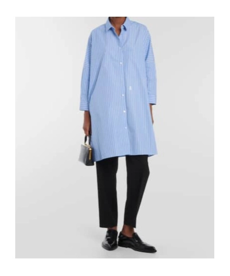 JIL SANDER Striped Cotton Poplin Shirt